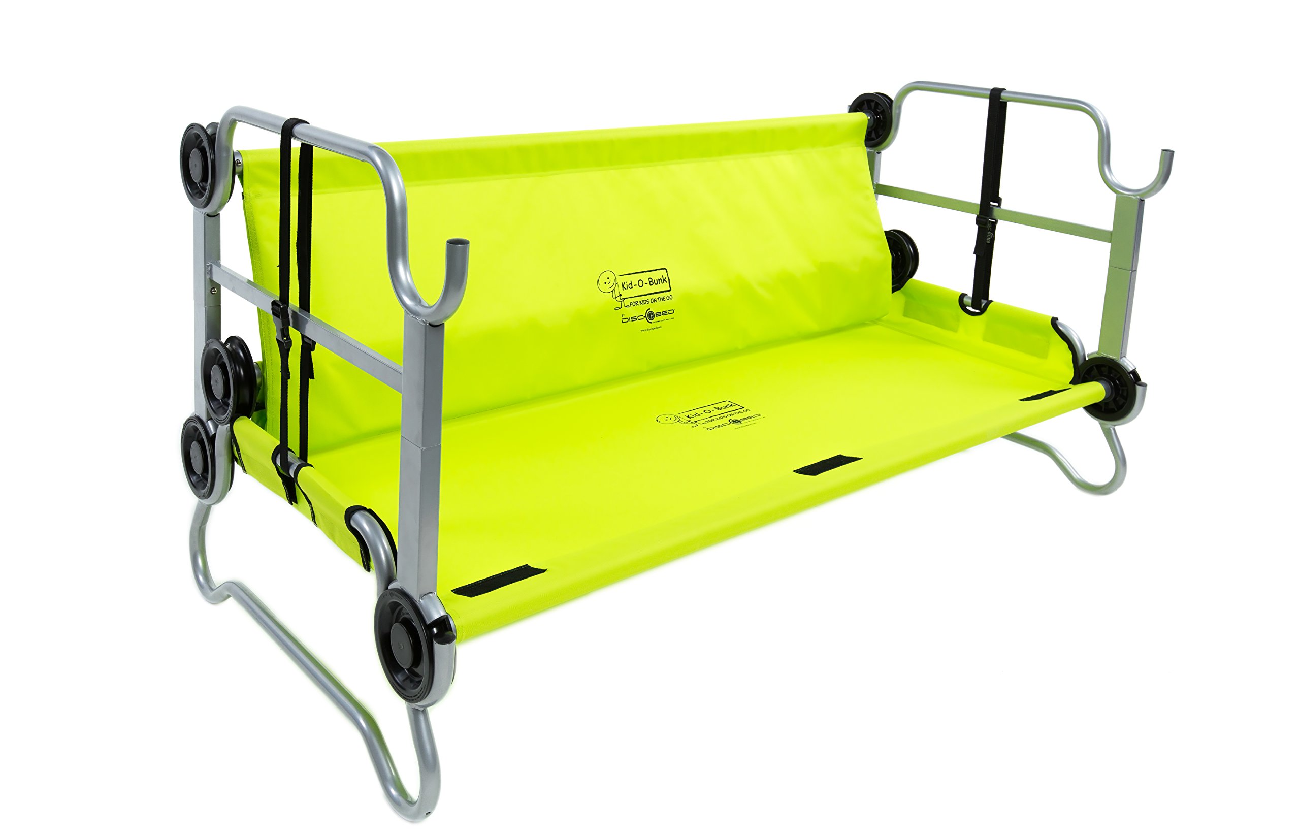 Kid-O-Bunk with 2 Side Organizers, Lime Green