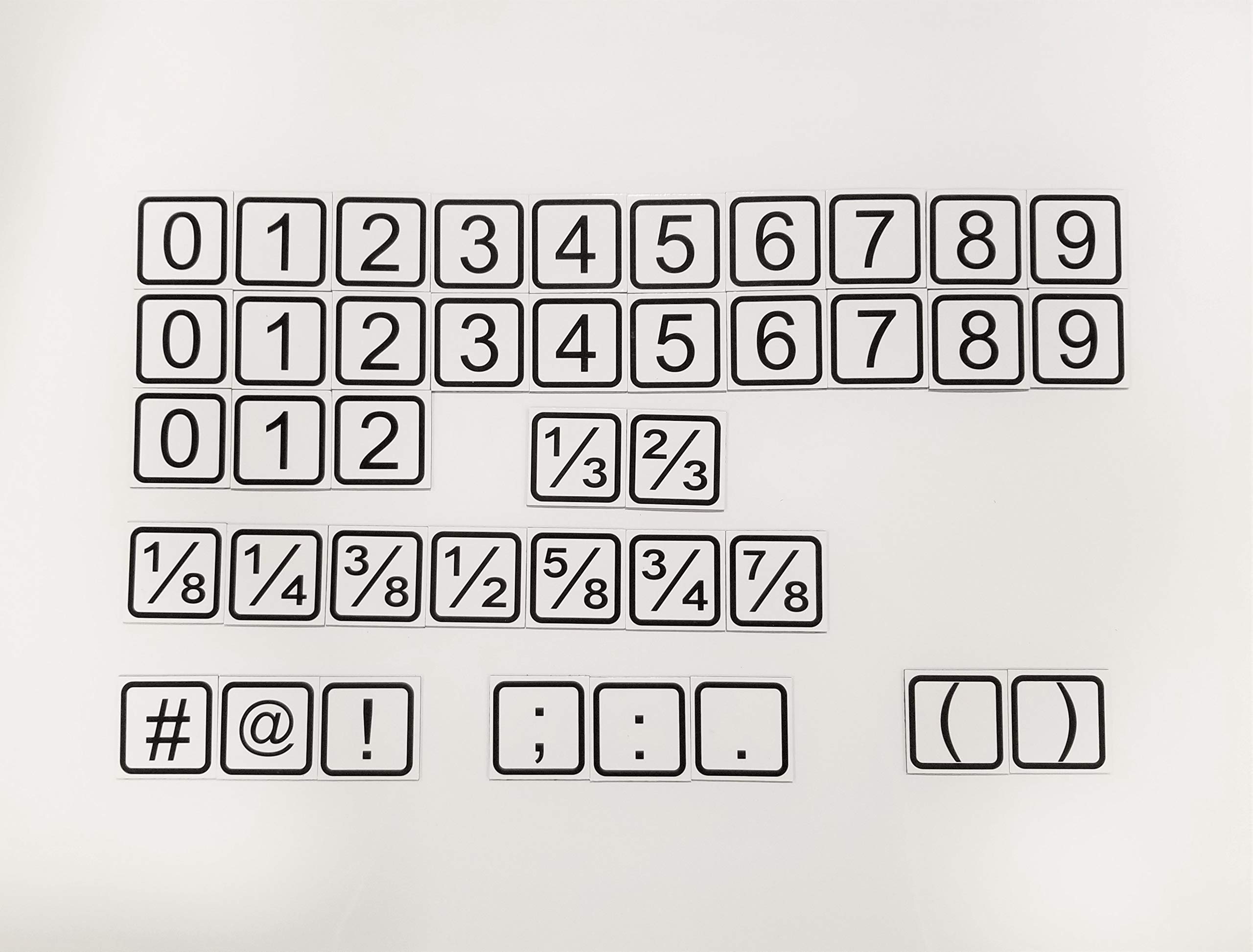 Number Magnet Symbol Set