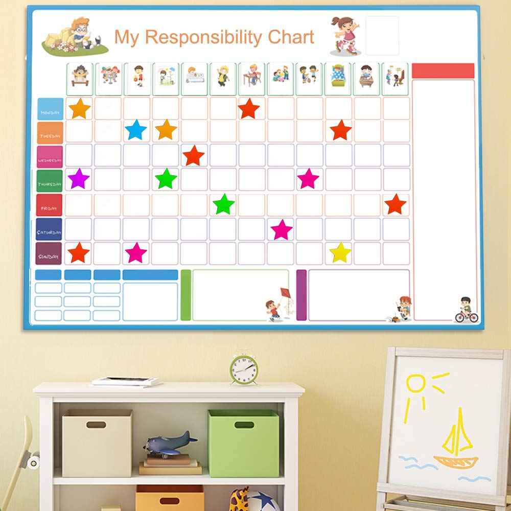 Refrigerator Magnets 35-Pack Star Fridge Magnets Cute Colorful Functional Magnets for Office, Kitchen, Refrigerator, Whiteboard Magnet Set