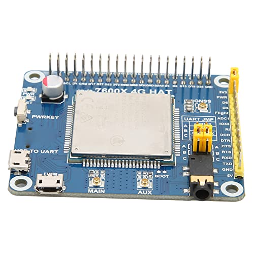 SIM7600G‑H 4G HAT Expansion Header, Noise Suppression 4g Expansion Board Reply Cancellation Onboard USB Interface for Raspberry Pi 40PIN GPIO