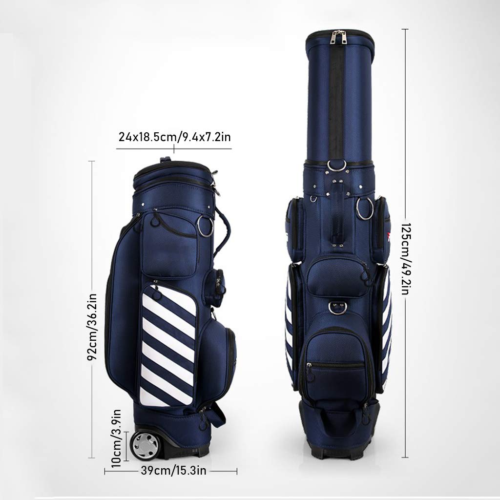 LTINN Golf Travel Telescopic Package,Durable Waterproof Band Wheel Ultra-Light Adjustable Shoulder Strap ,Multifunction Bag,Portable Unisex Bearweight 100 Kg