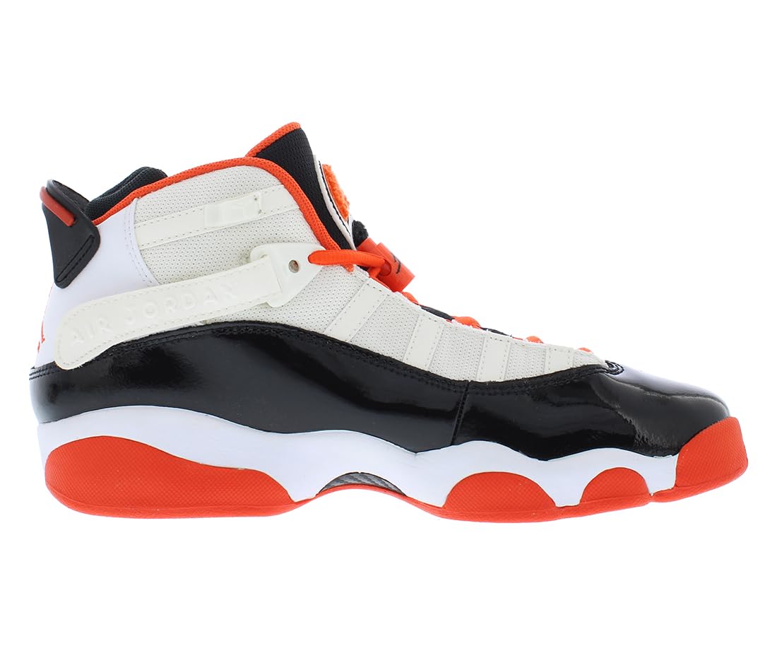 Jordan Boy's Rings (Big Kid) White/Team Orange/Black/Sail 6.5 Big Kid M