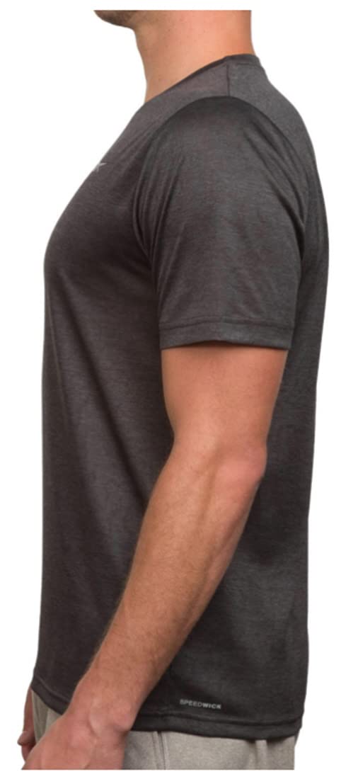 Reebok Men's Textured Active Tee (Black Jaquard, XX-Large)