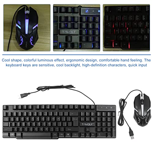 SOLUSTRE Laptop Wireless Mechanical Keyboard Computers Laptops 1 Set Cool Gaming Keyboard Backlit Keyboard Backlit Keyboard Keyboard and Computer Keyboard Wired Computers Laptops Typewriter Keyboard