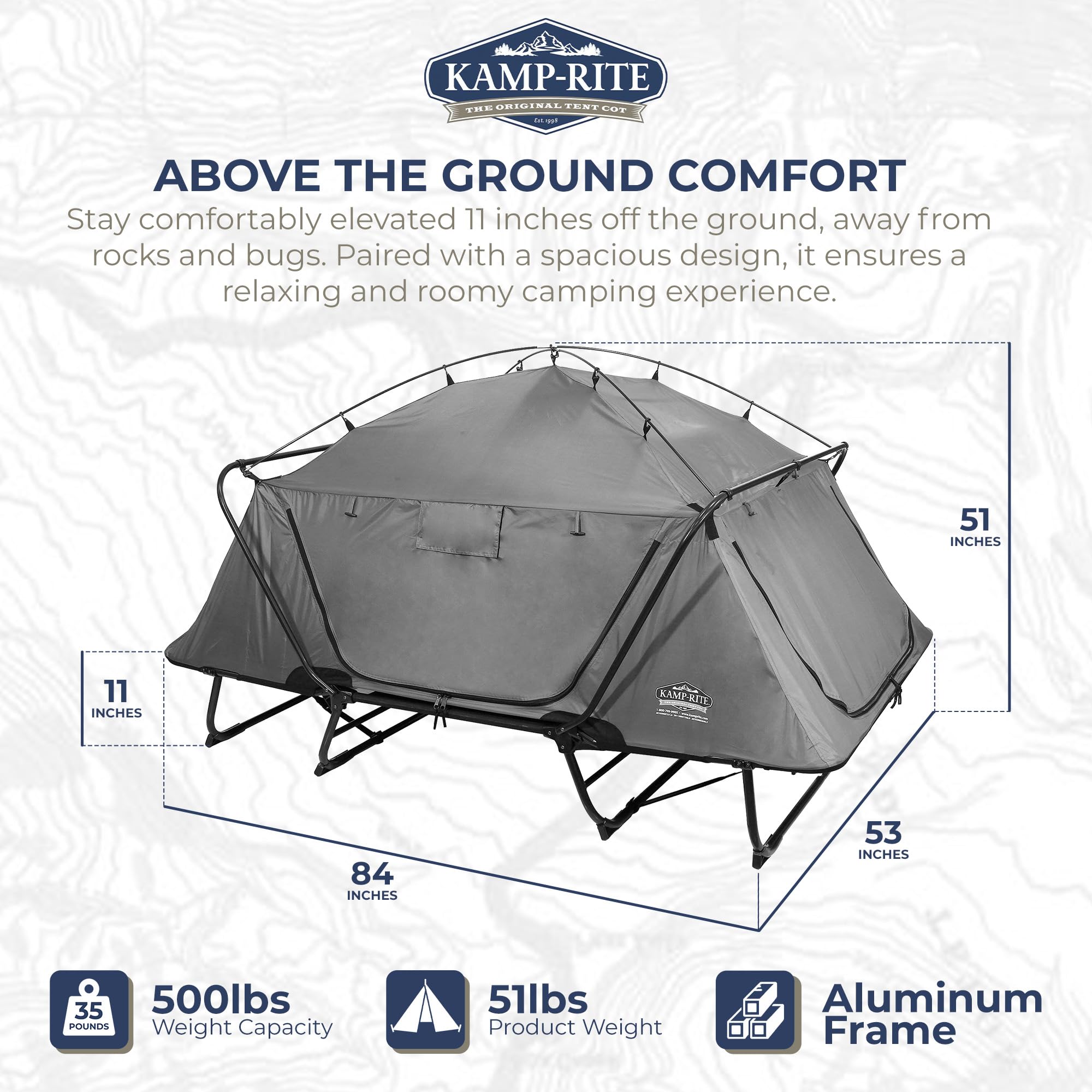 KampRite Double TentCot