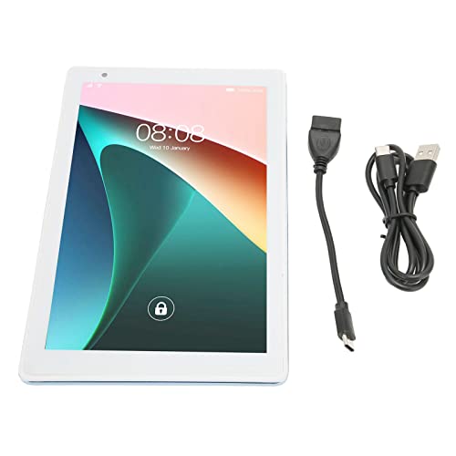 soobu 8 Inch Tablet, 8 Inch Portable Tablet 100-240V 1960x1080 IPS Screen 4G RAM 64G ROM for Home for Travel (US Plug)