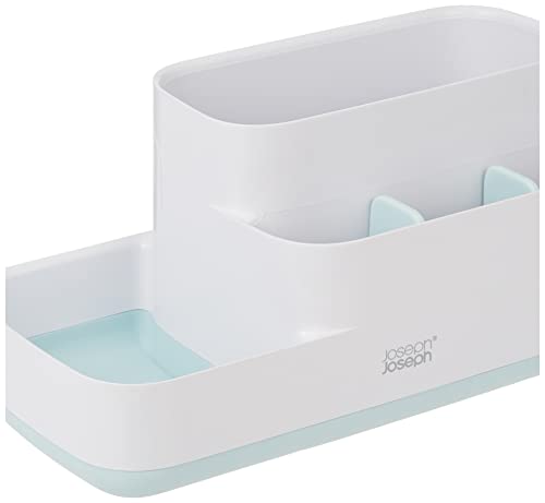 Joseph Joseph 70504 EasyStore Bathroom Storage Organizer Caddy Countertop, Blue 11.9 x 11.6 x 24.9 cm