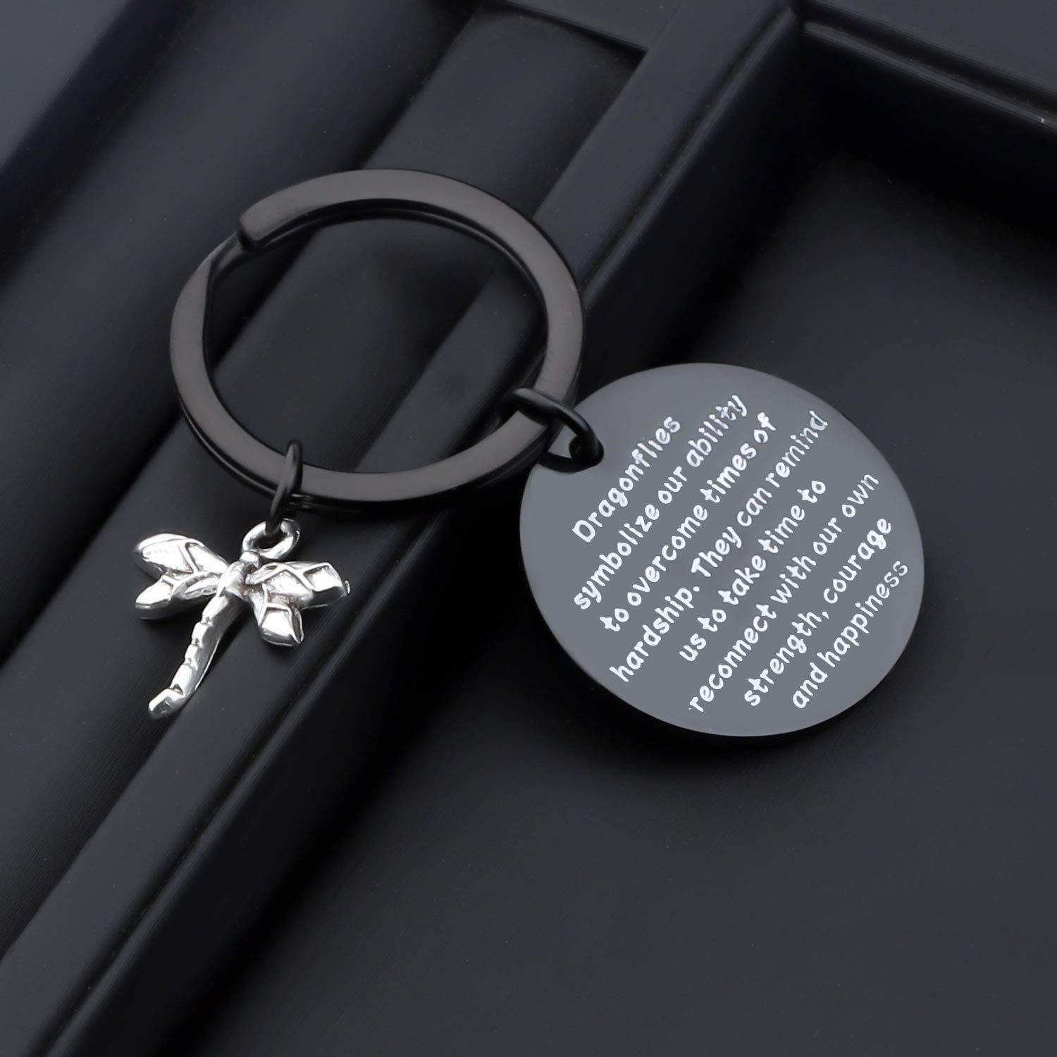 MAOFAED Dragonfly Gift Dragonfly Lover Gift Dragonfly Keychain Inspirational Gift Encouragement Gift Dragonfly Spiritual Gift