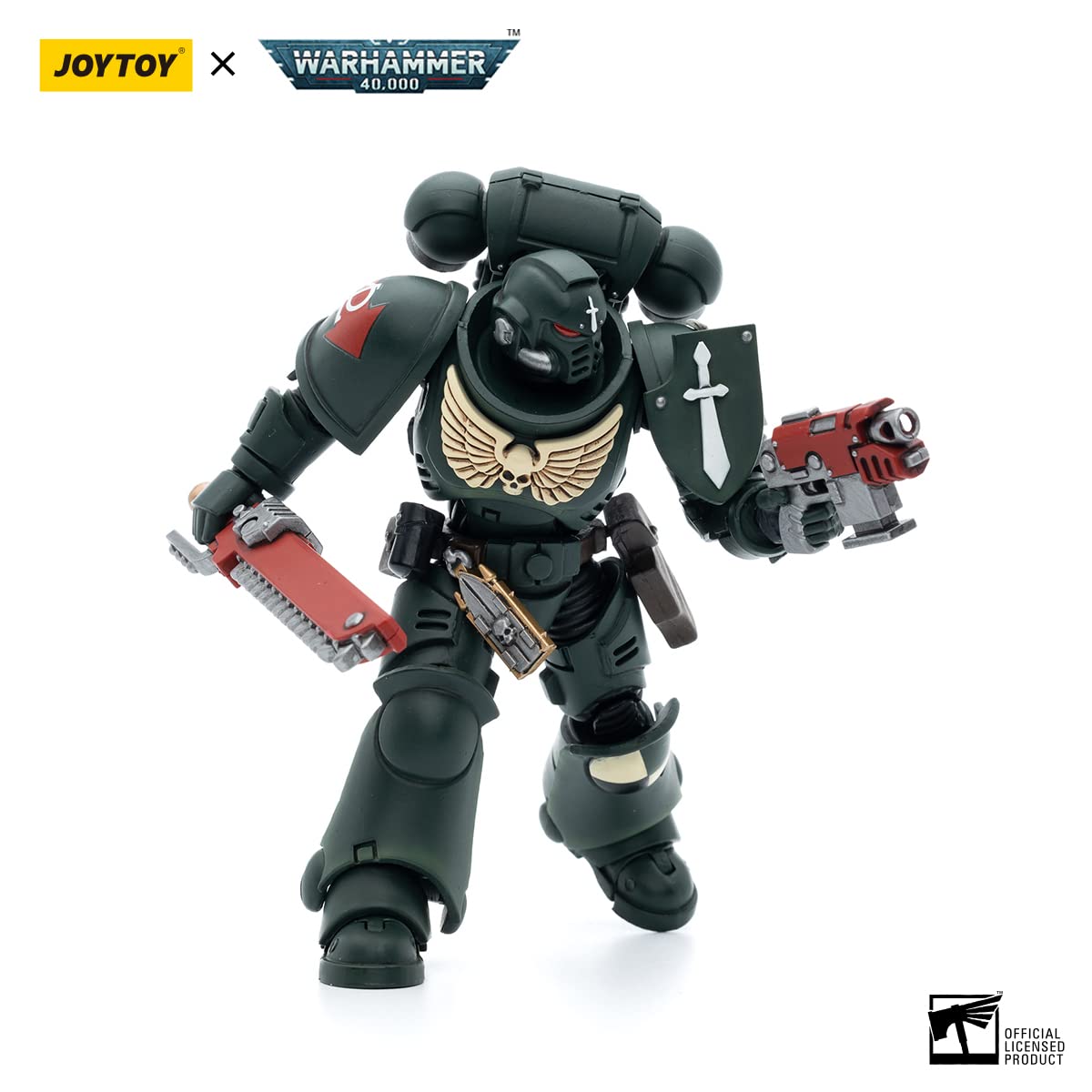 JOYTOY 1/18 Action Figures Warhammer 40K Mecha Joy Toy Figure Model Toys Dark Angels Intercessors Sergeant Rakiel