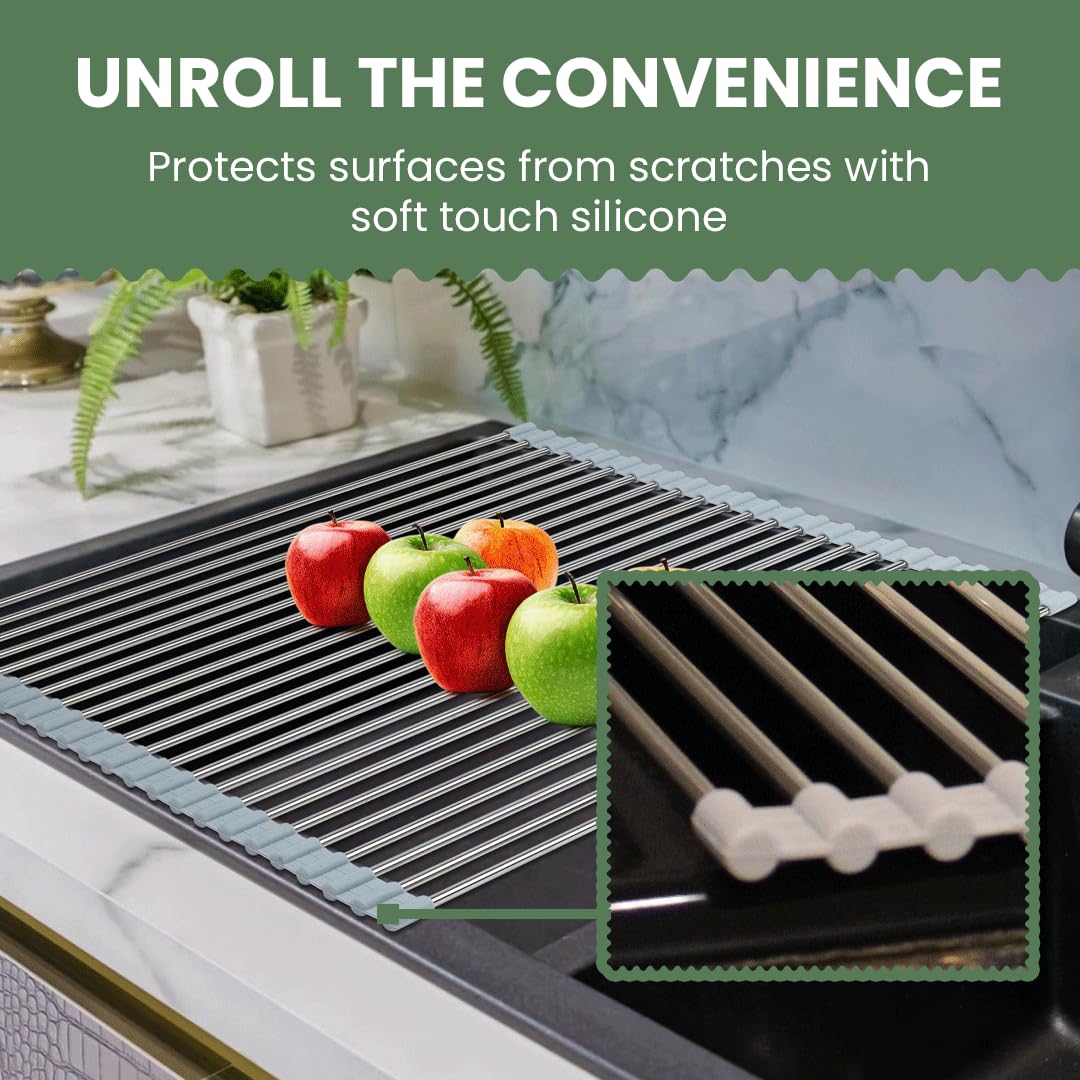 Kozy Over The Sink Dish Drying Rack - Dish Rack Over Sink & Drying Rack - Over The Sink Dish Drainer Drying Rack - Dish Drying Rack for Kitchen Counter Sink Accessories