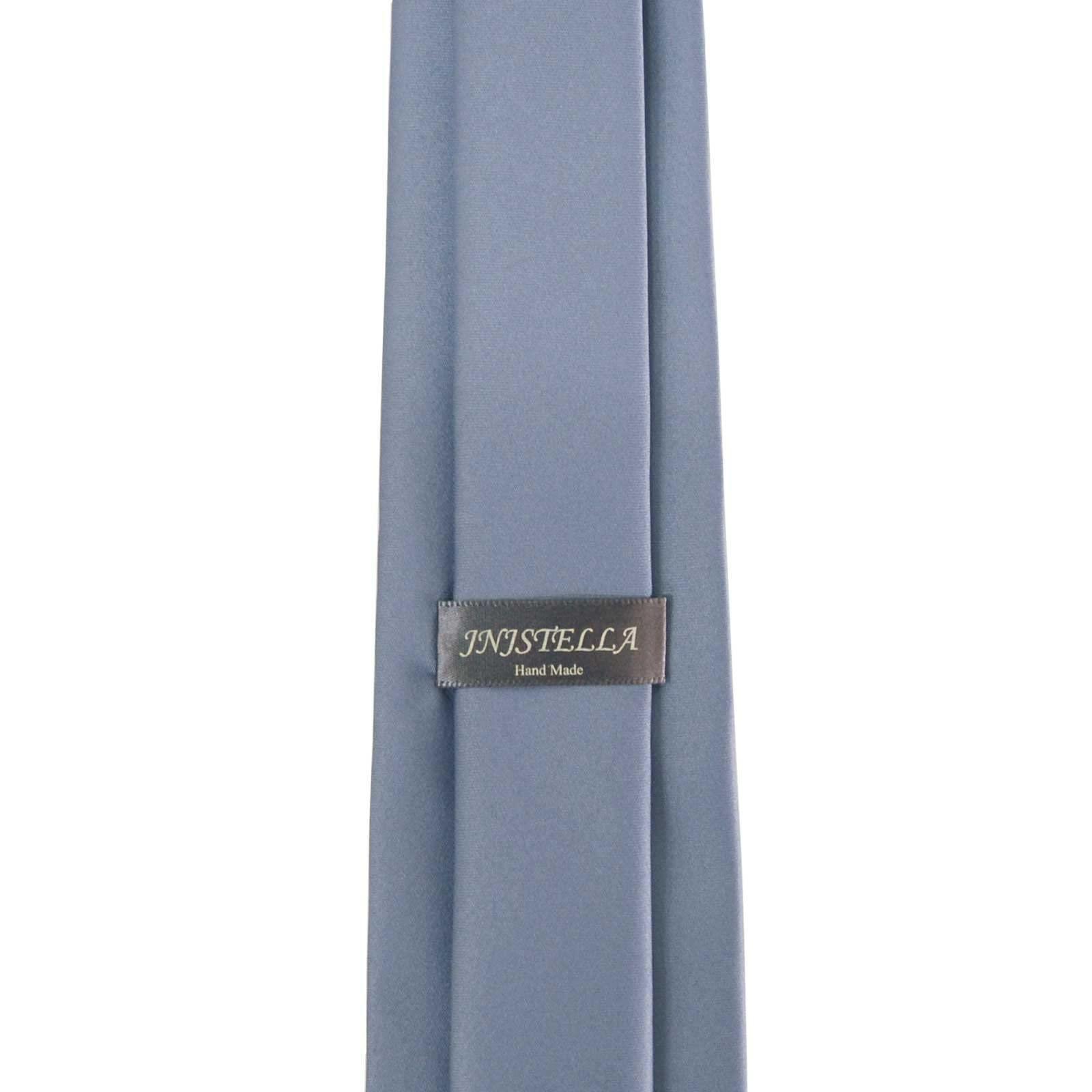 JNJSTELLA Men's Classic Solid Color Tie Dusty Blue