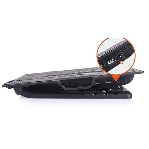 Laptop Cooling Pad, Laptop Pad with Fan, Laptop Cooler Fan Notebook Stand, Portable PC Cooling Pad Heat Protection, Laptop Cooling Pad, Adjustable Laptop Cooling Fan Stand, Computer Accessories
