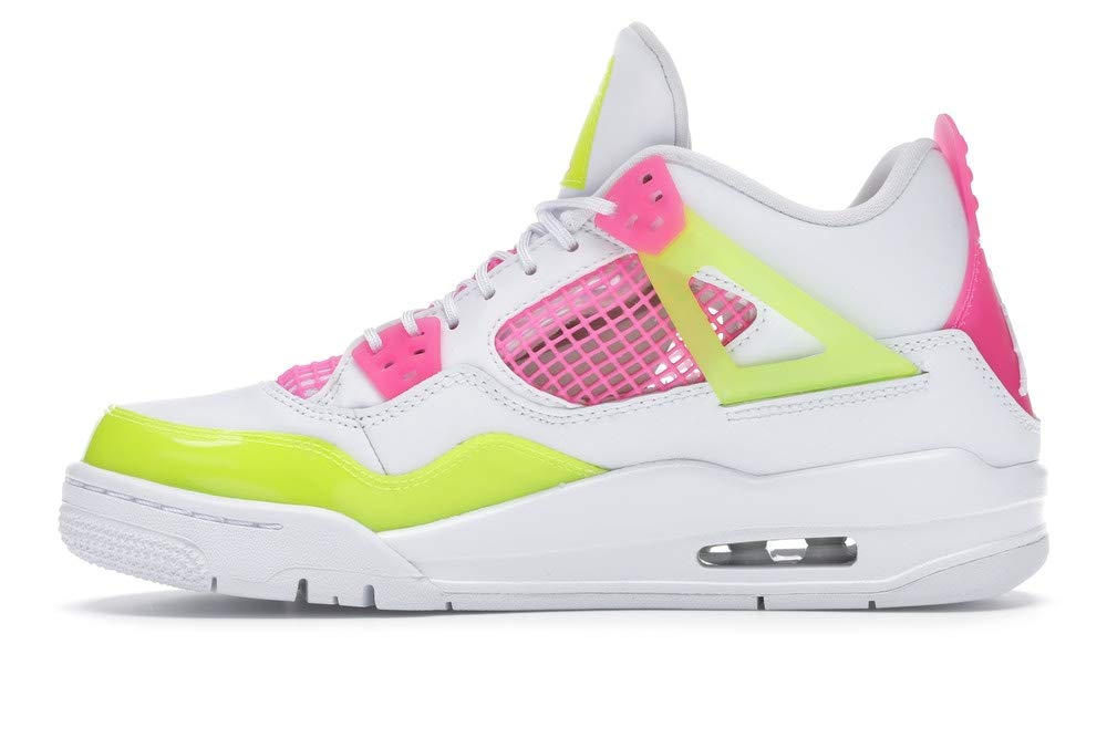Jordan Big Kid's 4 Retro SE Lemon Venom White/White-Lemon Venom (CV7808 100) - 5