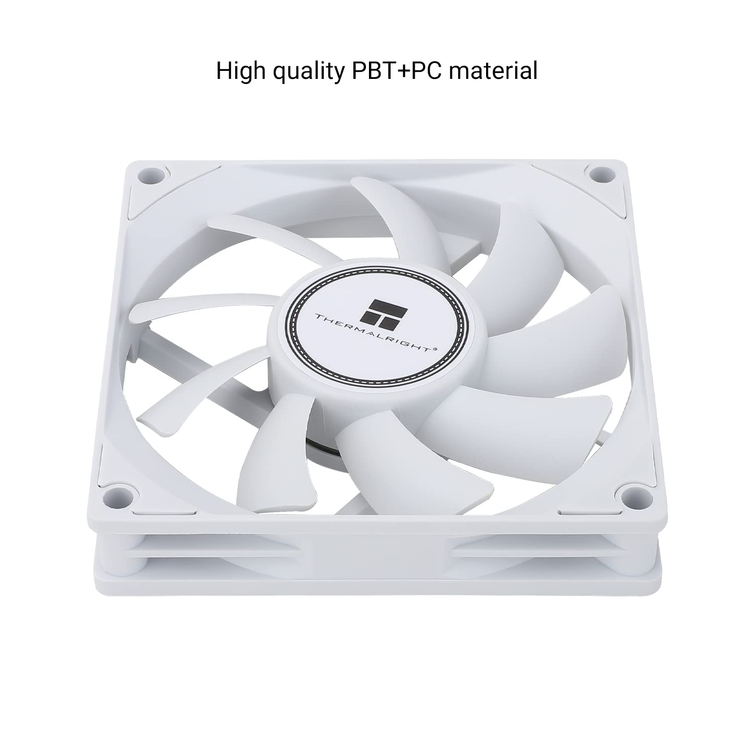 Thermalright TL-8015W CPU Fan Computer case Fan Quiet 4pin PWM PC Fan, 15mm Slimline Cooler Fan, 2200RPM Speed, 80mm CPU Cooling Fan(White)