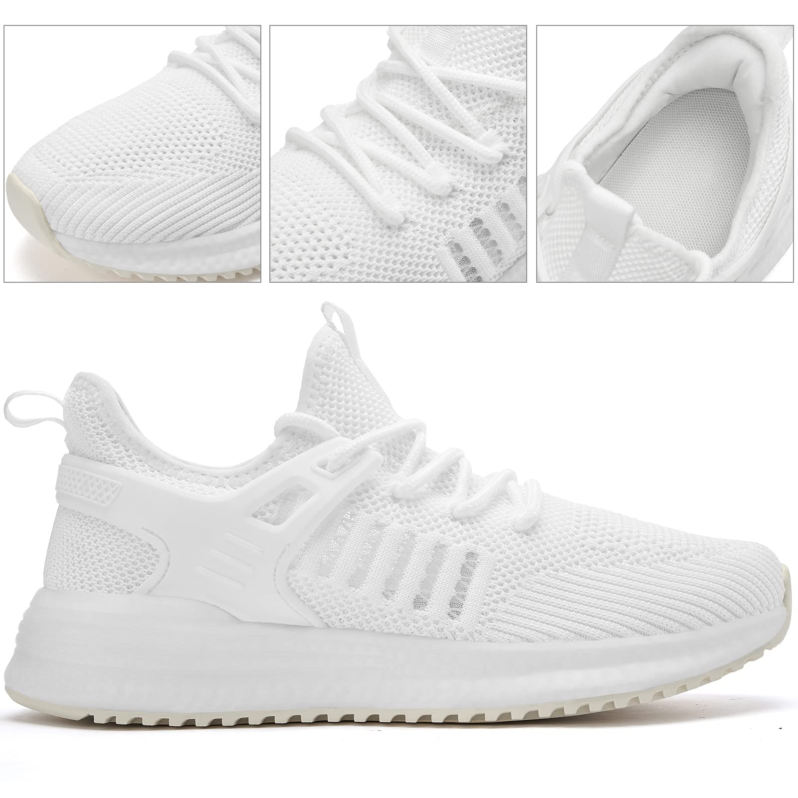 KPP Walking Shoes Sneakers for Women - Tennis Running Gym Workout Slip On Memory Foam Athletic Lightweight Comfortable Breathable Casual Shoes