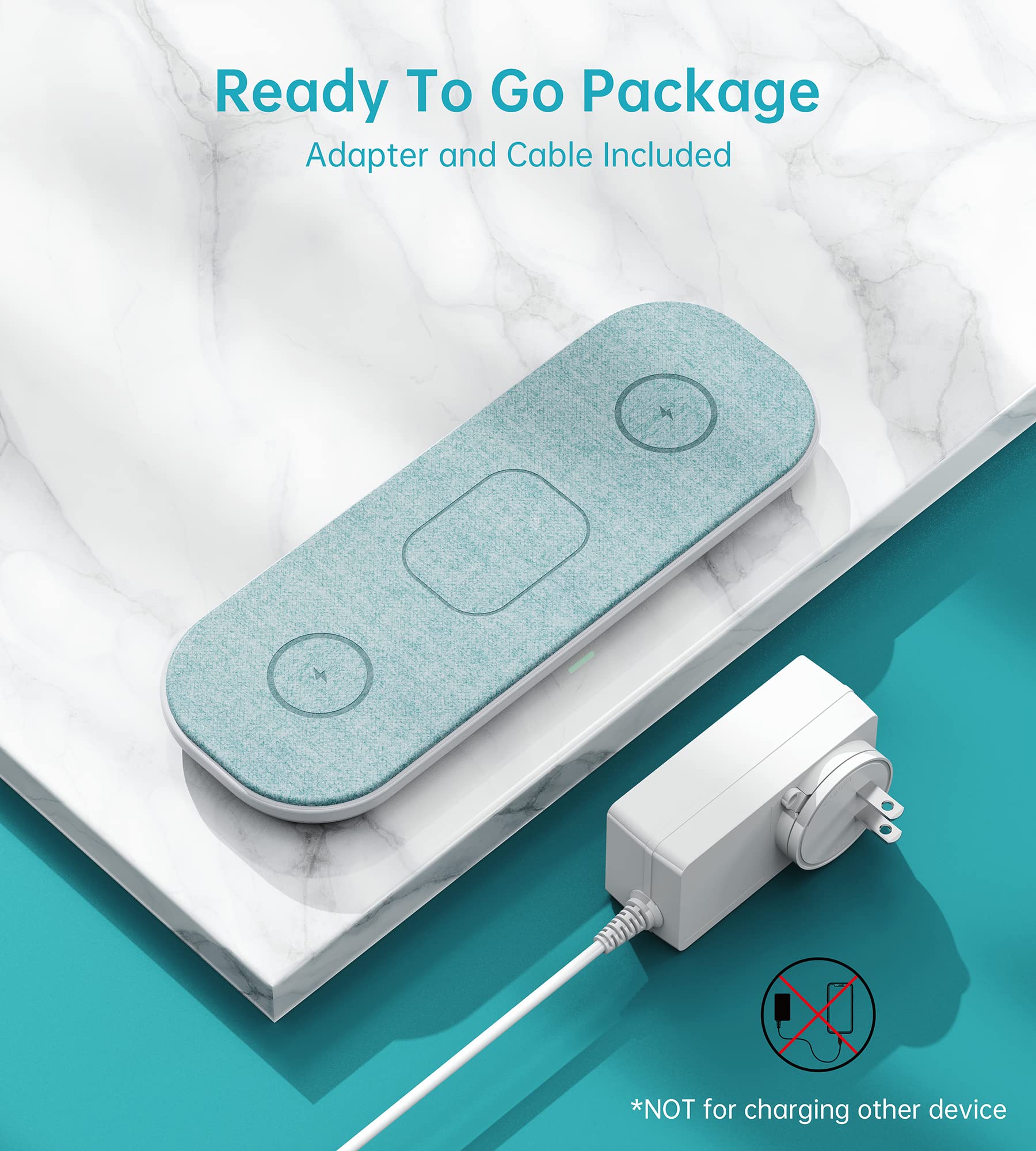 Magnetic Wireless Charger, 30W Fast Wireless Charging Pad Compatible with MagSafe Charger, 3 in 1 Compatible with iPhone 15/14/13/12 Pro Max Plus Mini,Wireless Phone Charger for Galaxy S23/S22/S21/S20