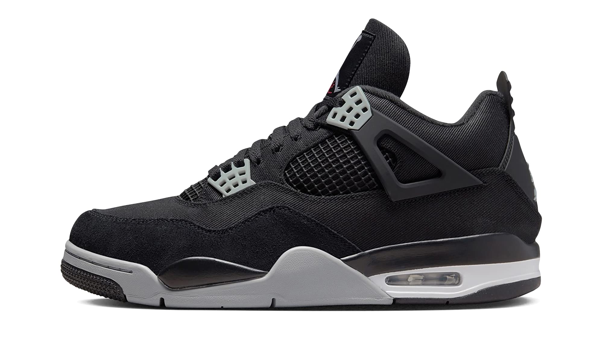Jordan Mens Air 4 DH7138 006 Black Canvas - Size 7.5