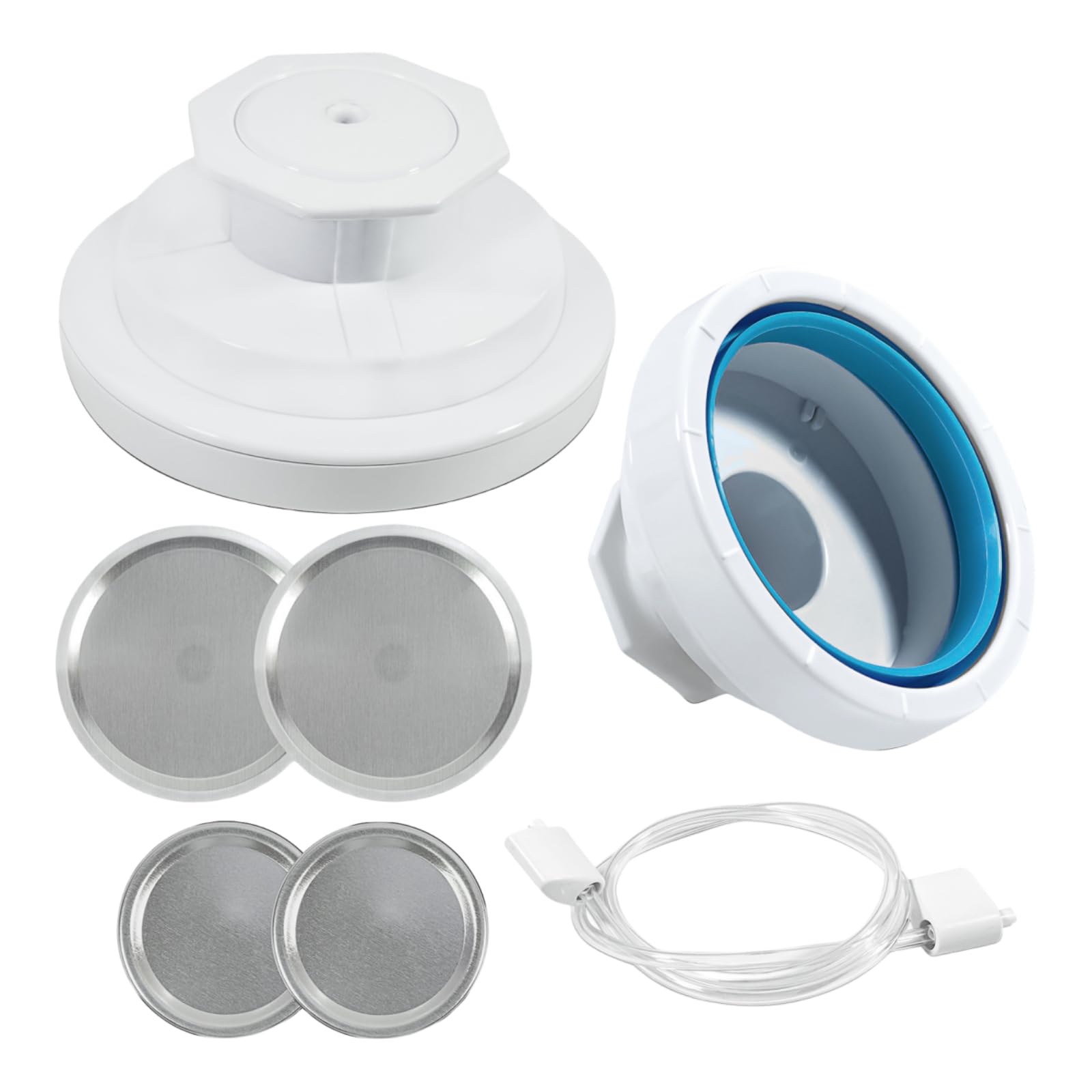 Mason Jar Vacuum Sealer Kit for Food Saver Jar Sealer Attachment,Food Storage with Accessory Hose for Regular and Wide Mouth Mason Jars