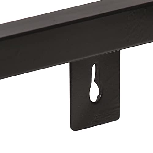 VanTook Floating Shelves Set of 2, 63 Inch Easy to Install Wall Mounted Shelves, Industrial Wall Shelves Rustic Wood Shelves for Wall Décor, Storage Shelves for Home Office, Natural