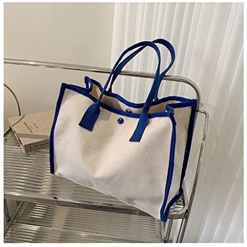 Thick Simple Casual Bag Shopping Bag Large Capacity Shoulder Bag Ladies Casual Canvas Shopping Tote Bag