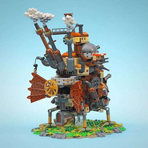RuiyiF 1245PCS+ Medieval Flying Castle Building Blocks MOC Set Toys Animated Movies