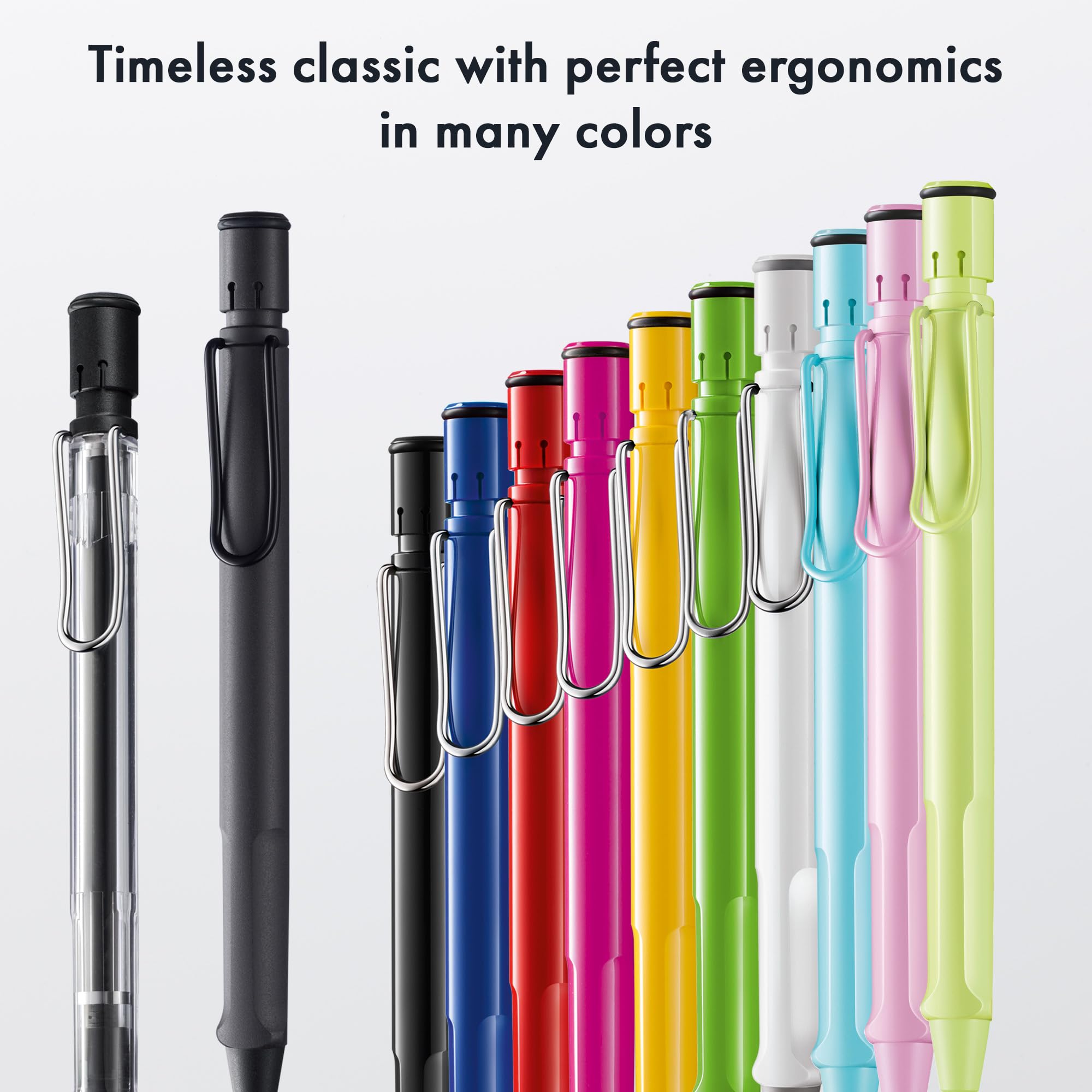 LAMY safari umbra - Mechanical Pencil with ergonomic grip & body made of robust ASA plastic - ideal for drawing & writing - including LAMY M 41 fine line refill 0.5 mm & eraser tip