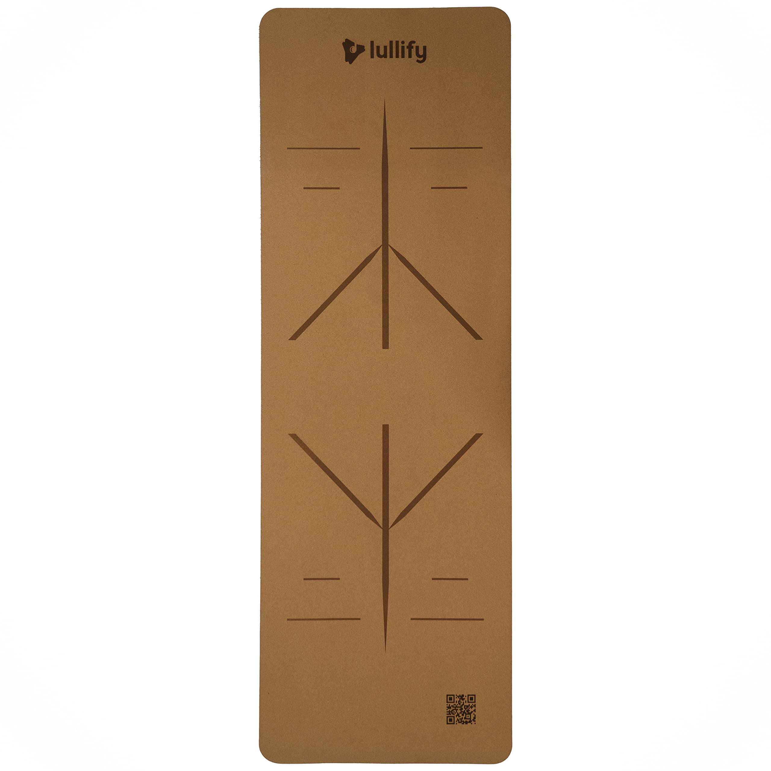 Lullify Premium Cork Yoga Mat | Non Slip and Built To Last Through Hot Yoga Or Exercise Class | Biodegradable and Built With Sustainable Materials | Carrying Strap Included