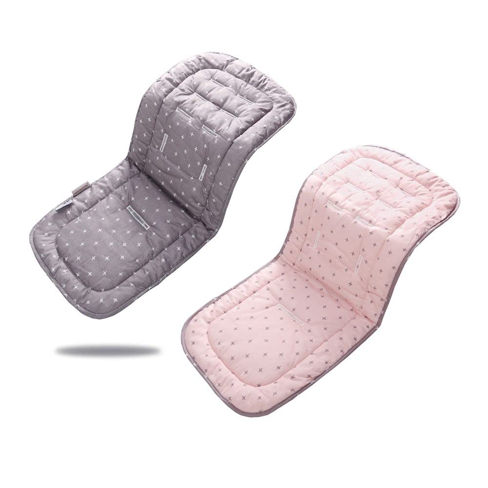 Seat Pad Soft Comfortable Stroller Accessories Dinosaur Star Whale Flower Pram Liner Pad(G)