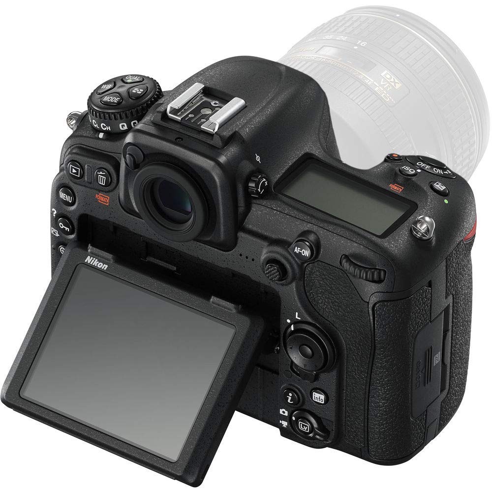 Nikon D500 DSLR Camera (Body Only) (1559) + 64GB Memory Card + Case + Corel Photo Software + EN-EL 15 Battery + Card Reader + HDMI Cable + Deluxe Cleaning Set + Flex Tripod + Memory Wallet (Renewed)