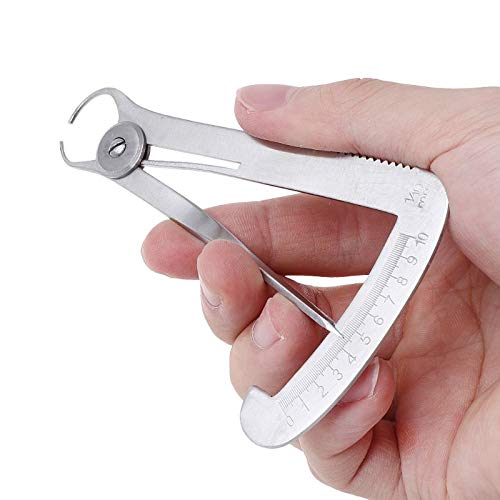 Stainless Steel Inside Calipers Gauge Measuring Caliper 0-10mm Rubber Sheet for Diamonds Jewelry Stones Measure Tools
