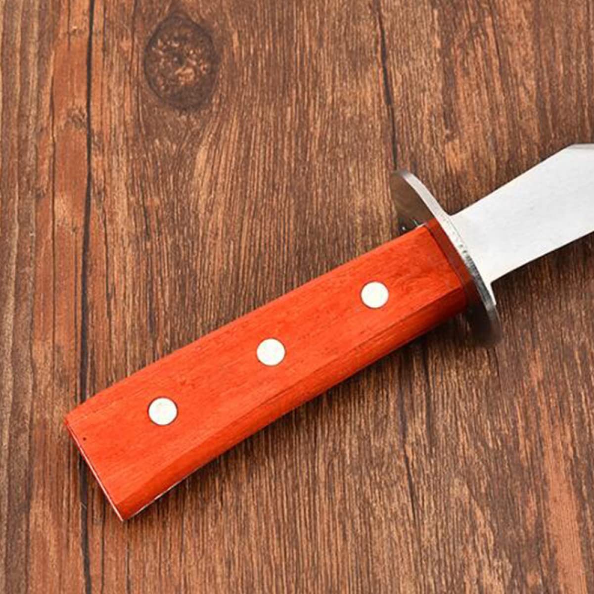UPKOCH Tools 2pcs Oyster Shucker for Stainless Opener Wood Knives Kits Multifunction Shellfish Seafoods Seafood Steel Cutter Handle Shucking Tool Oysters