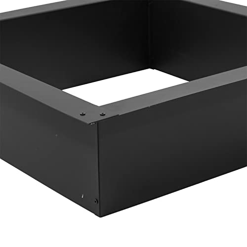 Sunnydaze Steel Square Above-/In-Ground Fire Pit Insert - 42-Inch Outer Diameter (36-Inch Inner Diameter)