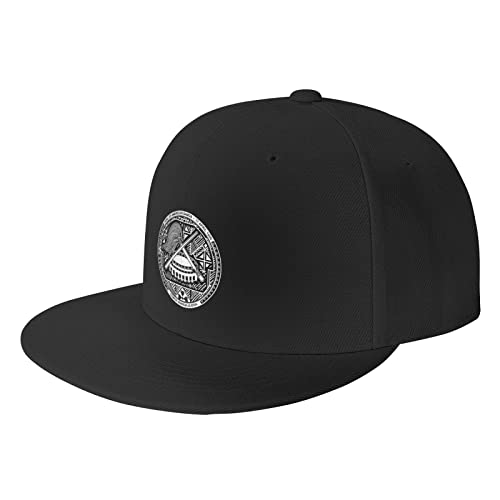 Qauirfe Seal of American Samoa Hat Adult Adjustable Baseball Cap Trucker Hats Black