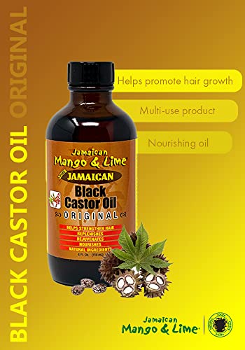 Jamaican Mango & Lime Black Castor Oil 4 oz