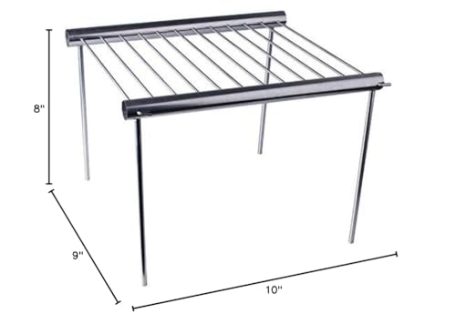Pocket-Griller, Portable Compact Collapsible Pocket Camping Grill, 10x9x8 Inches