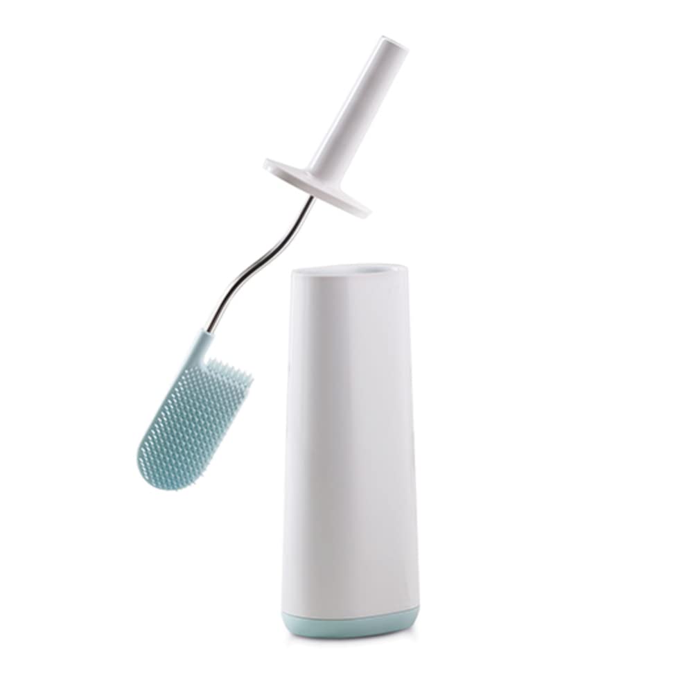Joseph Joseph 70506 Flex Toilet Brush with Slim Holder Flexible Anti-Drip, Blue, 8.6 x 43.1 x 12.3 cm