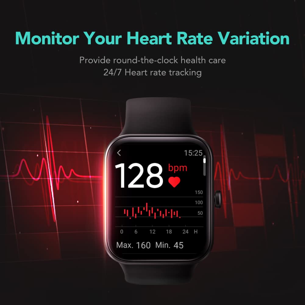 SKG V7 Smart Watch, Health Monitor (Black&Pink)