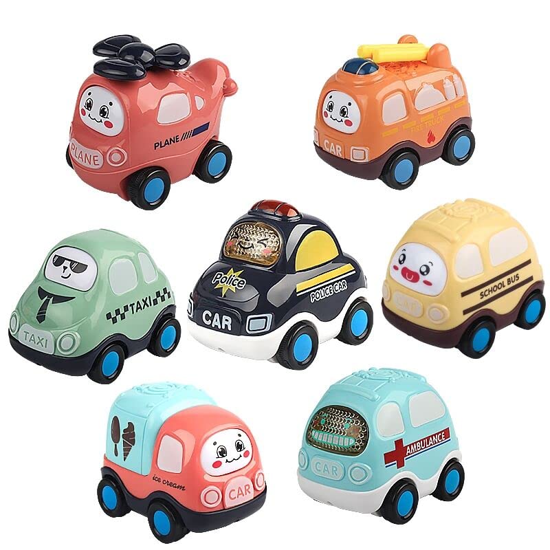 Return Force inertial car Toy Children inertial Engineering car 7 Sets
