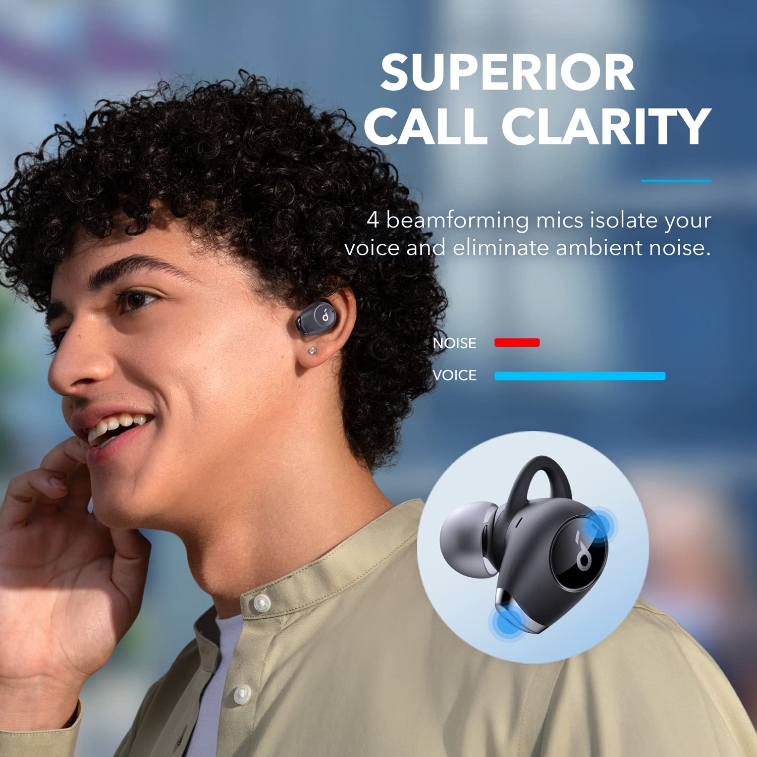Soundcore by Anker Life Dot 2 XR, Multi-Mode Noise Cancelling Wireless Earbuds, ANC Bluetooth Earbuds with 4-Mic Clear Calls, 35H Playtime, Deep Bass, Fast Charging, Transparency, App