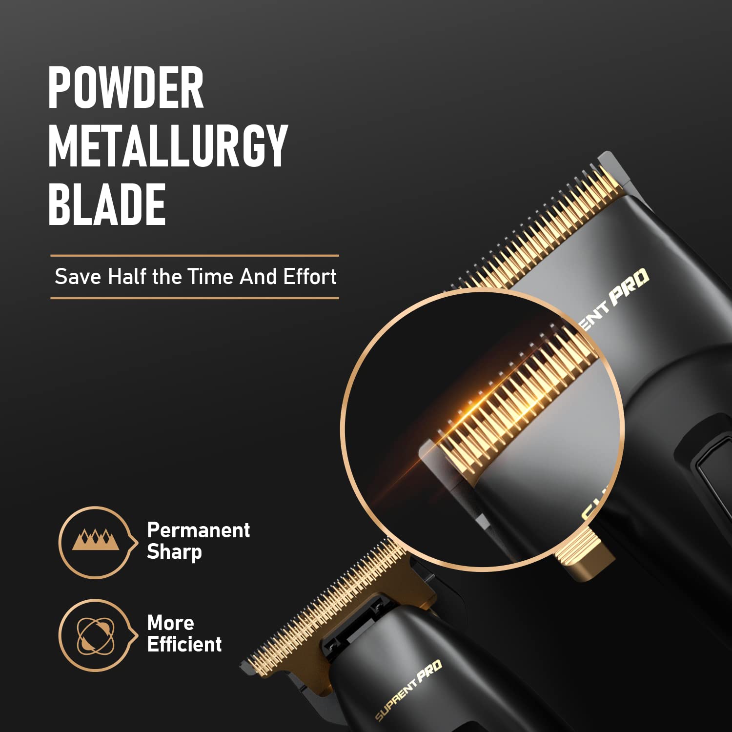 SUPRENT® Professional Hair Clippers for Men & Rechargeable USB-C Nose Trimmer Nose Ear Hair Trimmer
