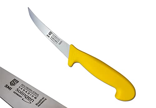 SMI - Solingen Boning Knife Curved 5 inch Meat Knife Professional Flexible Sharp Kitchen Knife Solingen Knife - Made in Germany