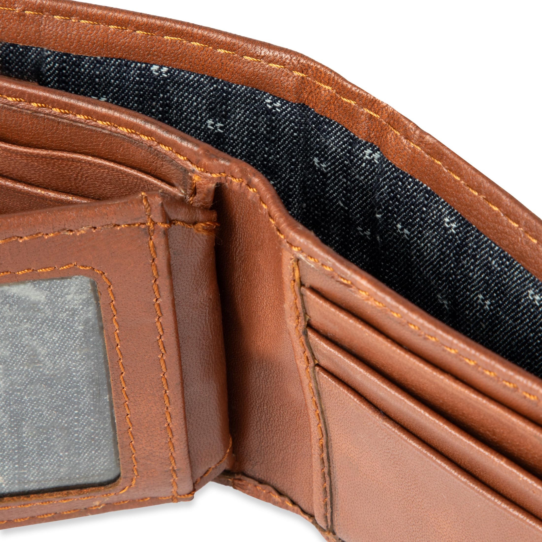 Levi's Men's Extra Capacity Slimfold Wallet, Tan Travel, One Size