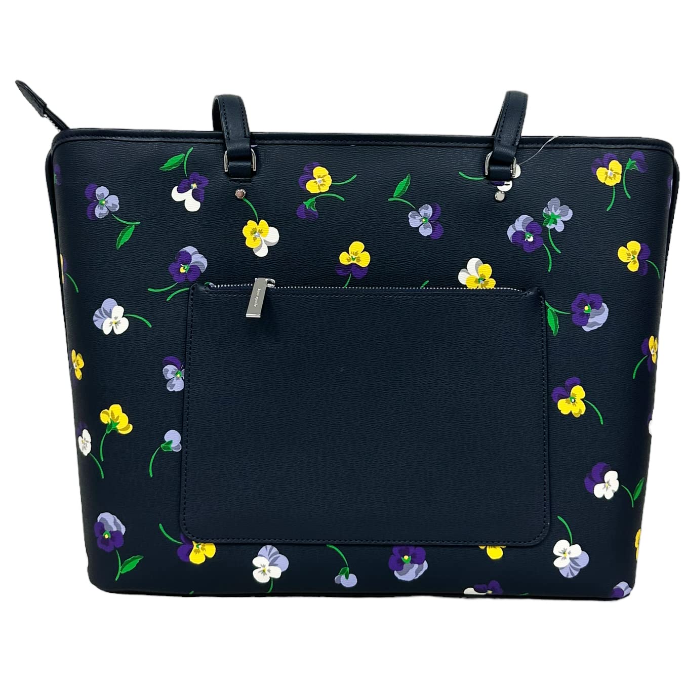 Kate Spade Perfect Large Top Zip Tote Bag Blazer Blue Pansy Toss Dahlia Floral