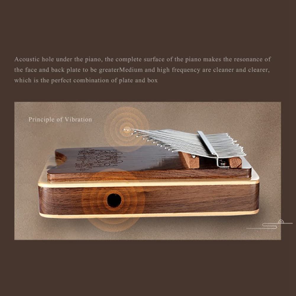 SDGH 21 Keys Tap The Sides to Make a Sound Thumb Piano Finger Wooden Musical Instrument for Beginner