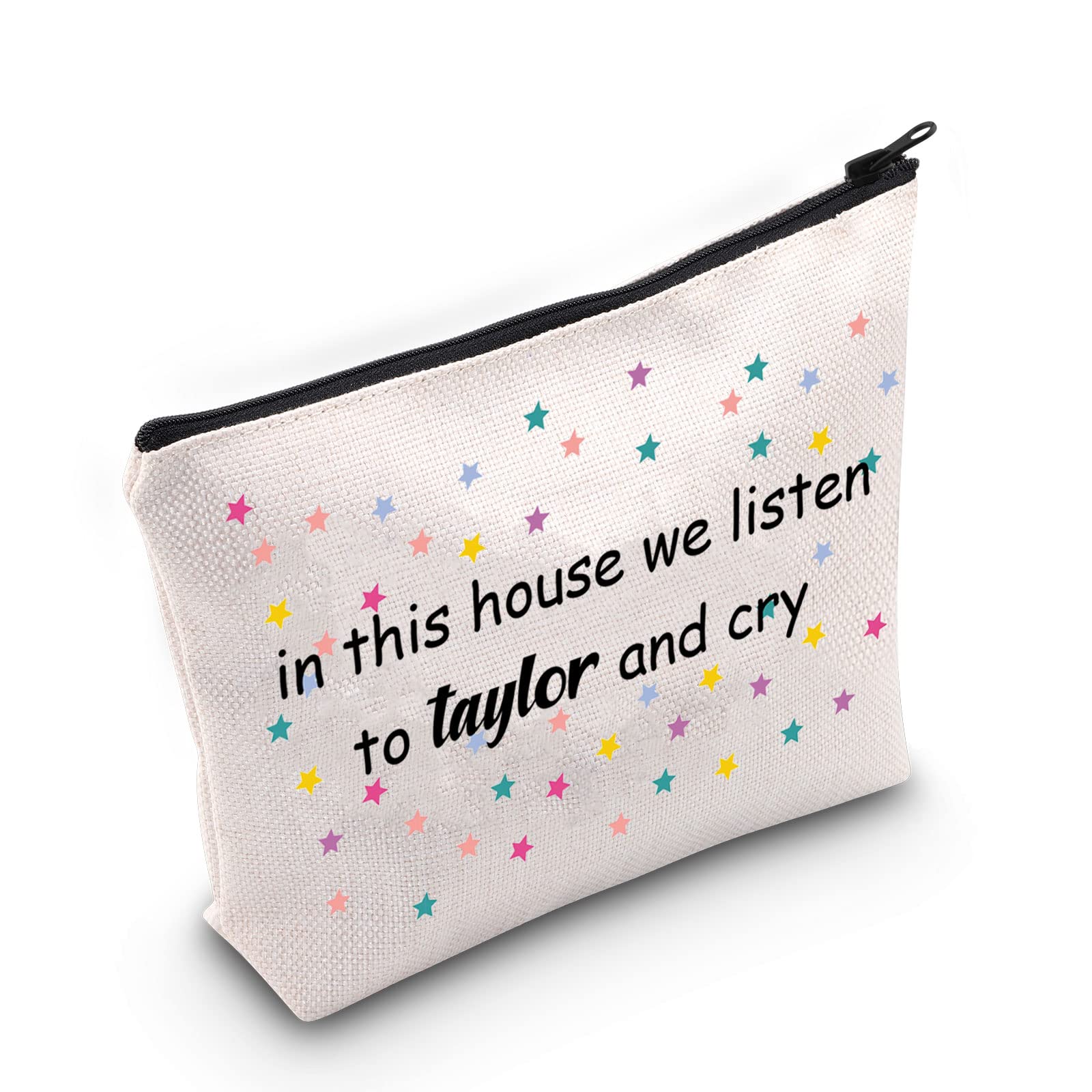 TOBGBE Singer Inspired Makeup Bag Singer Merchandise Singer Fans Gift Music Lover Gift Singer Fan Gift (House Cry)