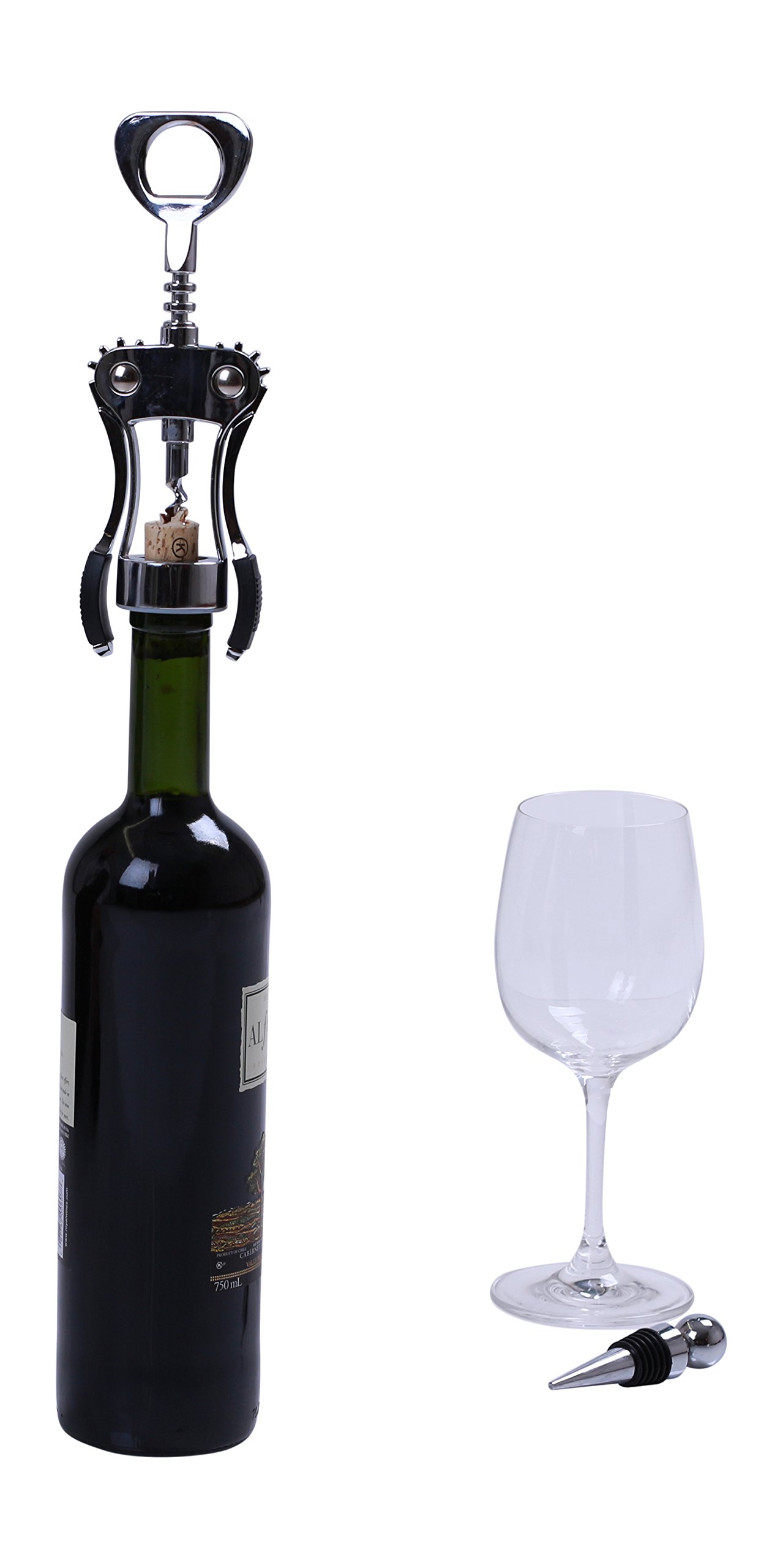 Select Culinary Premium Corkscrew and Wine Stopper Set