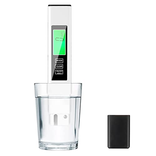 TDS Meter,Accurate and Reliable,Water Testing Kits for Drinking Water,Professional Water Meter,TDS, EC & Temp Meter 3 in 1(White)