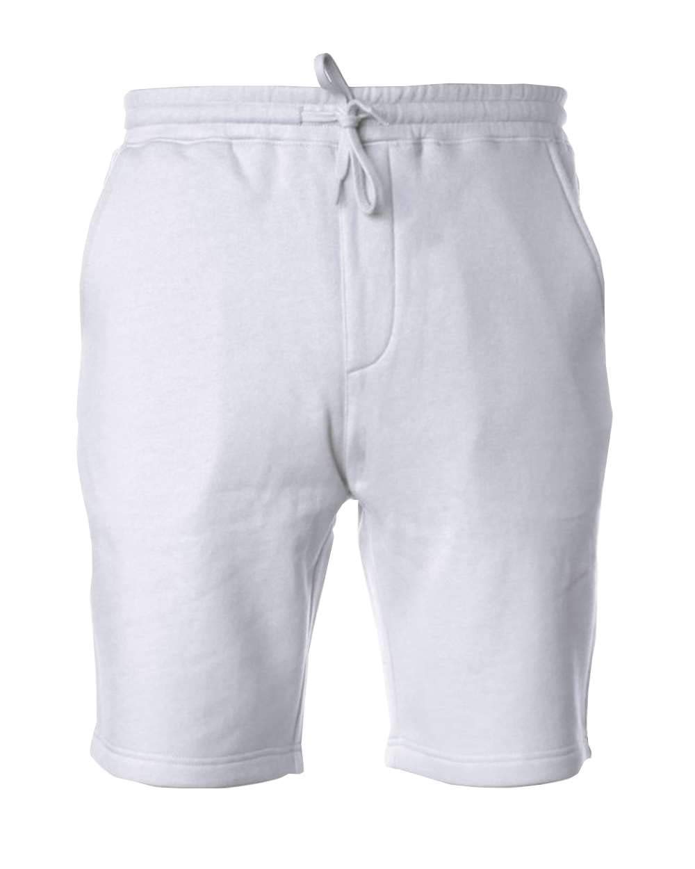 Independent Trading Co. Mens Midweight Fleece Shorts, L, Army
