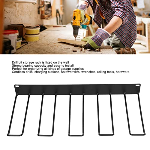 Power Tool Organizer, Larger Capacity Drill Holder Wall Mount, Heavy Duty Garage Tool Organizer and Storage, Tool Storage Rack for Garage Pegboard, Cordless Drill Charging Station, 1 Layer