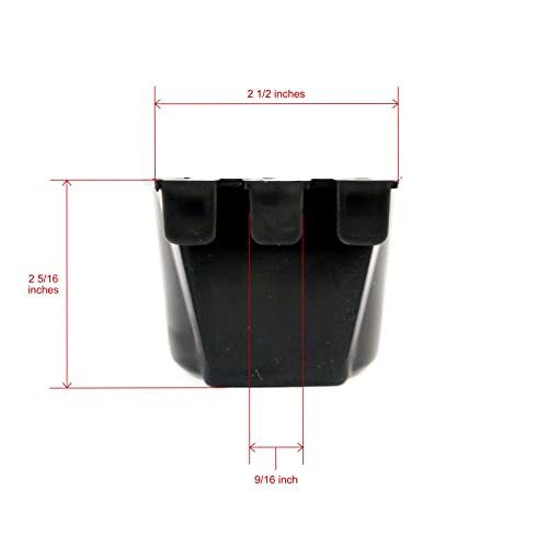 The ROP Shop | (Pack of 2) Black Cage Cups for Chickens, Dogs, Pheasants, Rabbits Feed & Water